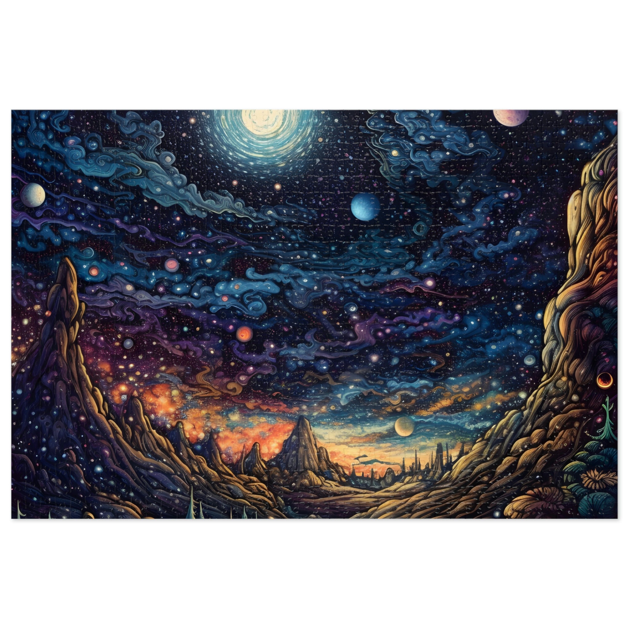 Starry Night Sky Jigsaw Puzzle 1000 Piece - Etsy