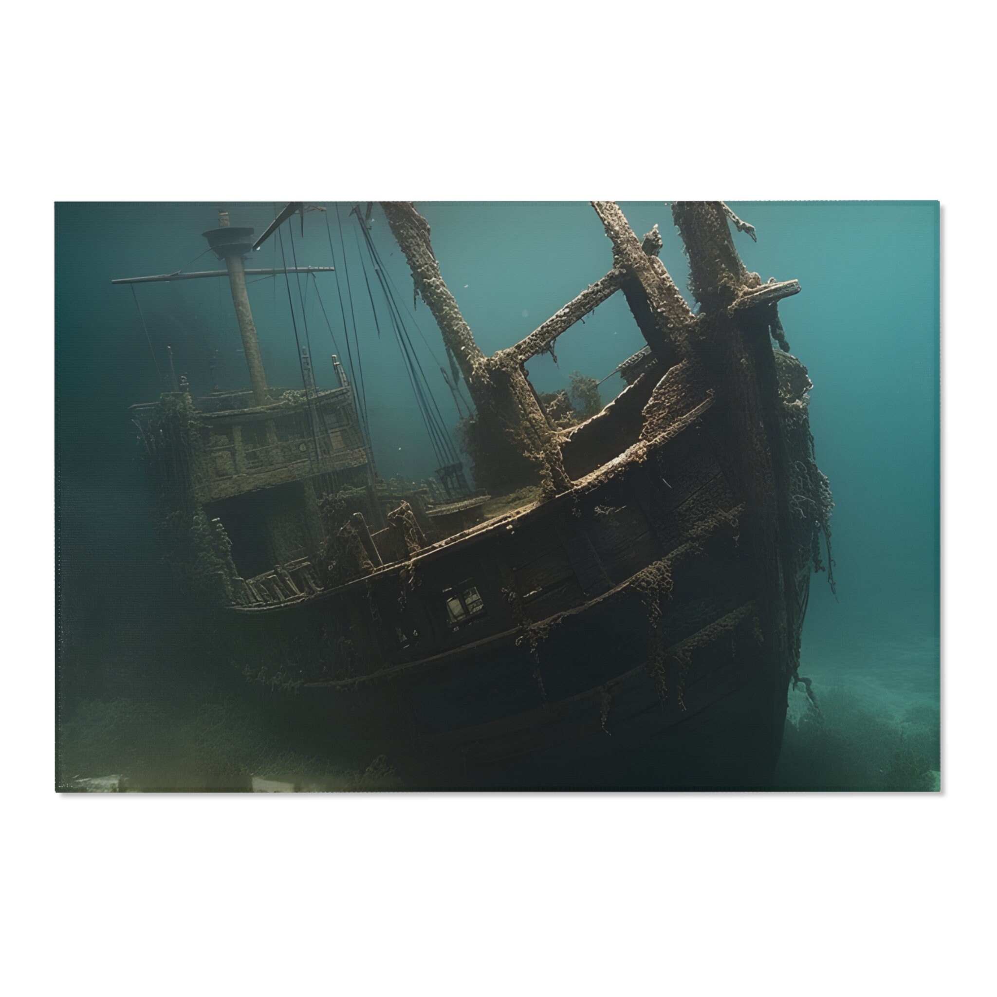 Sunken Pirate Ship Designer Area Rug - Etsy