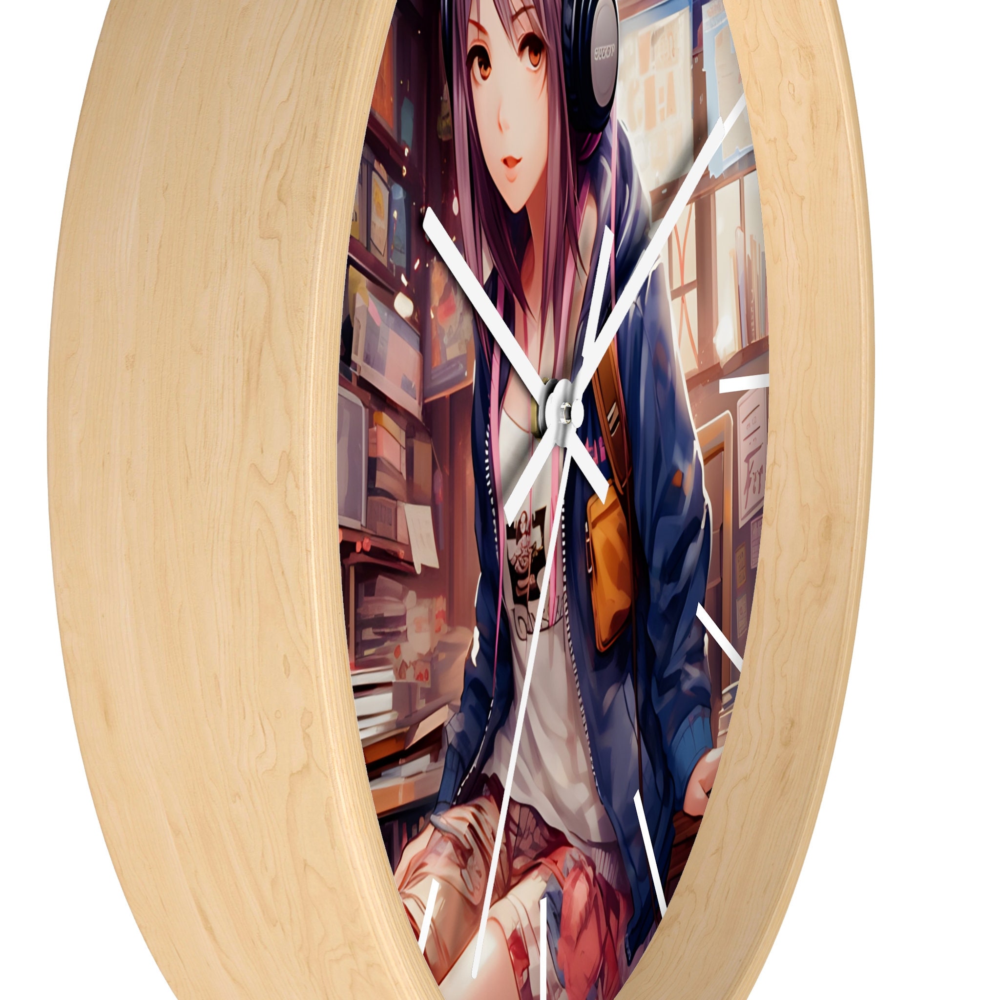Anime Girl Clock Anime Wall Clock - Etsy