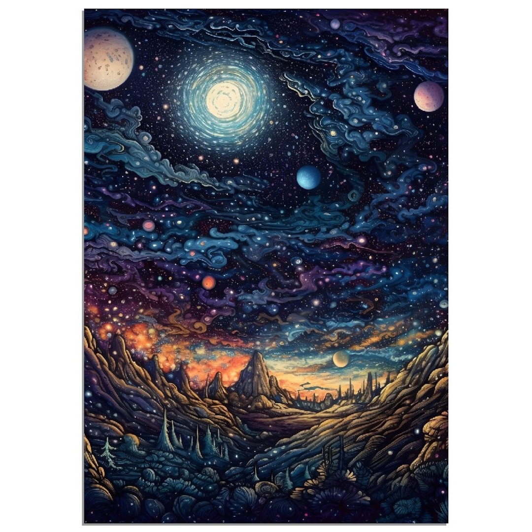 Starry Night Sky Poster 33x46 - Etsy