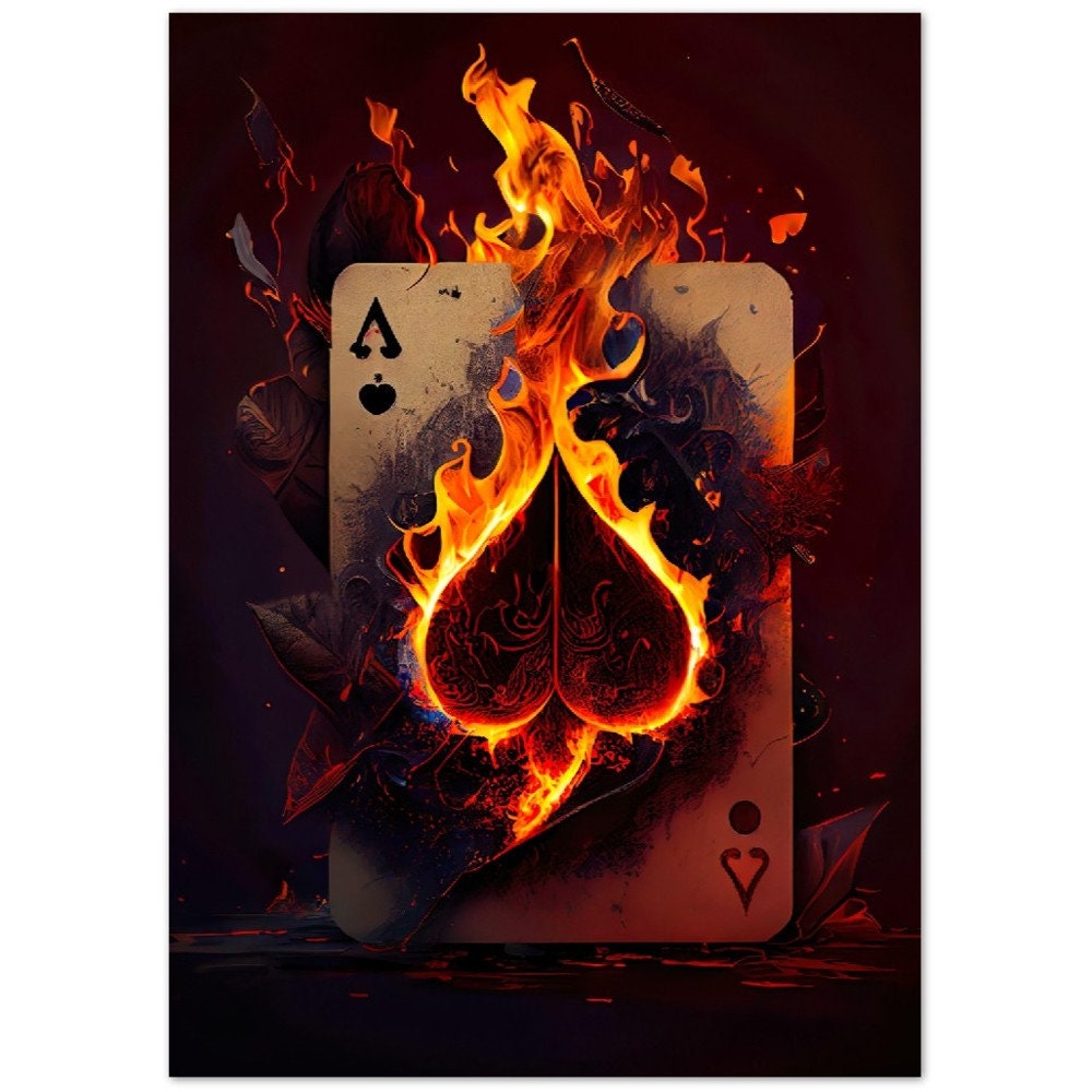 Ace Of Spades On Fire