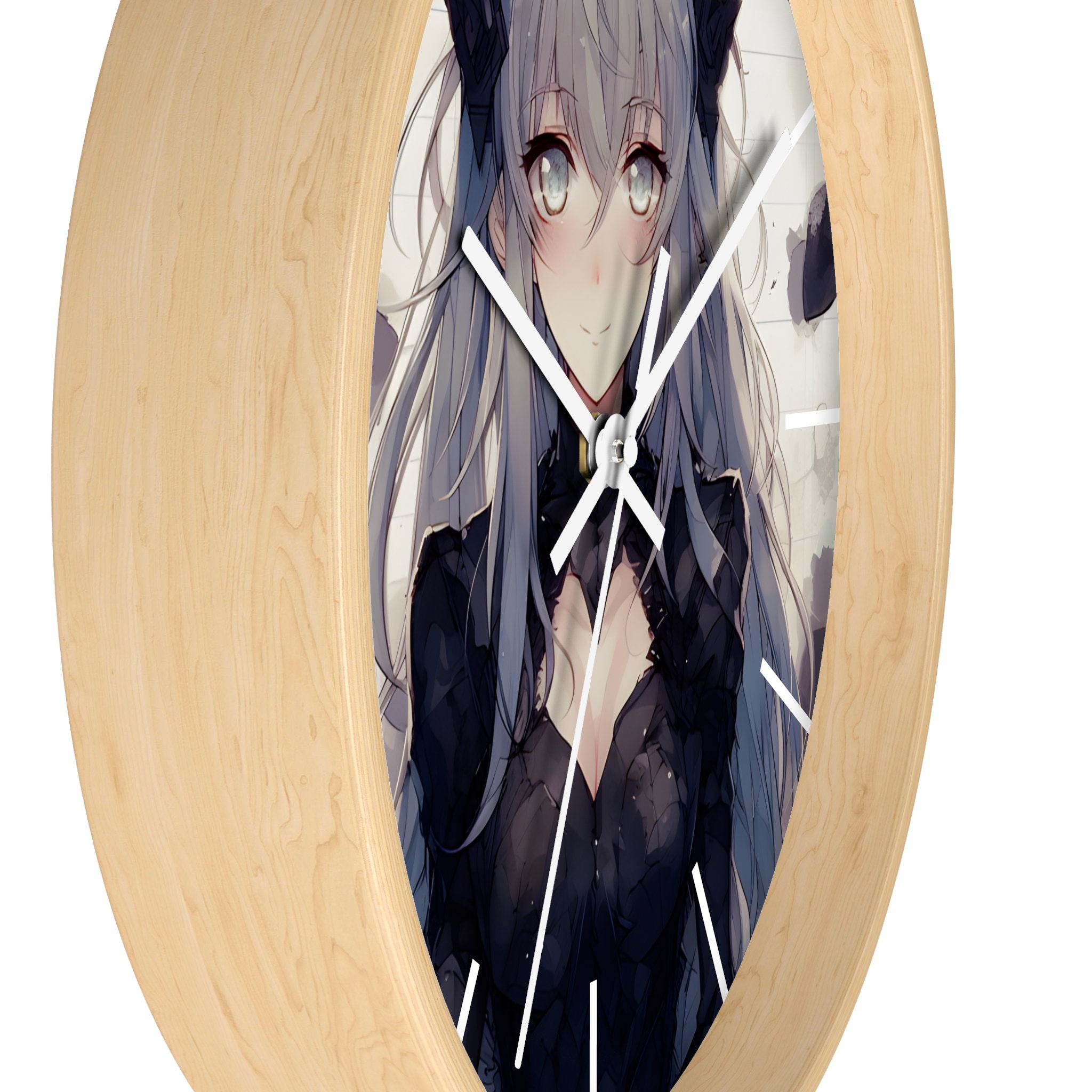 Gothic Anime Girl Clock Anime Wall Clock - Etsy Australia