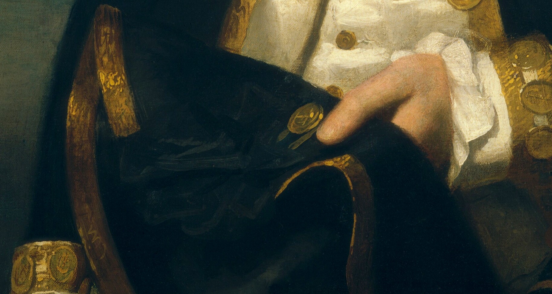 1700s Portrait of English Captain, Antique Portrait of Soldier, Vintage ...