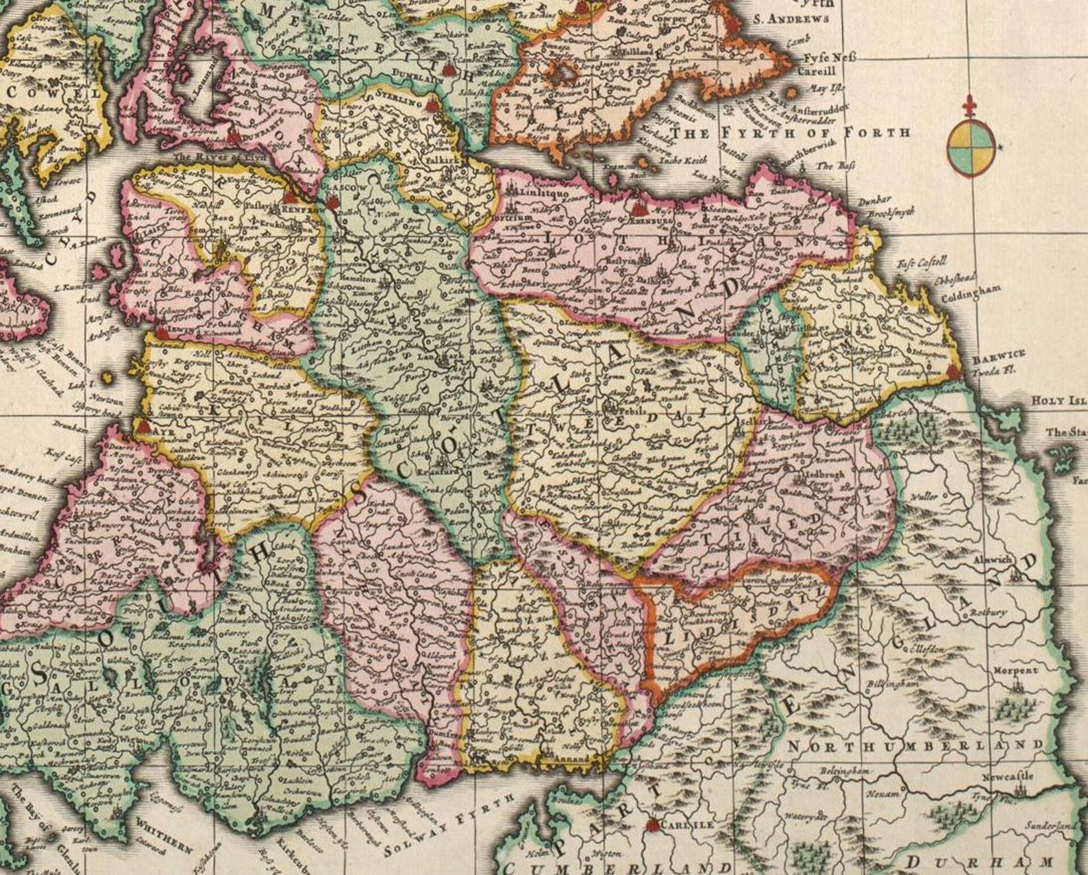 1689 Antique Scotland Map Digital Download | Vintage Wall Art Poster ...