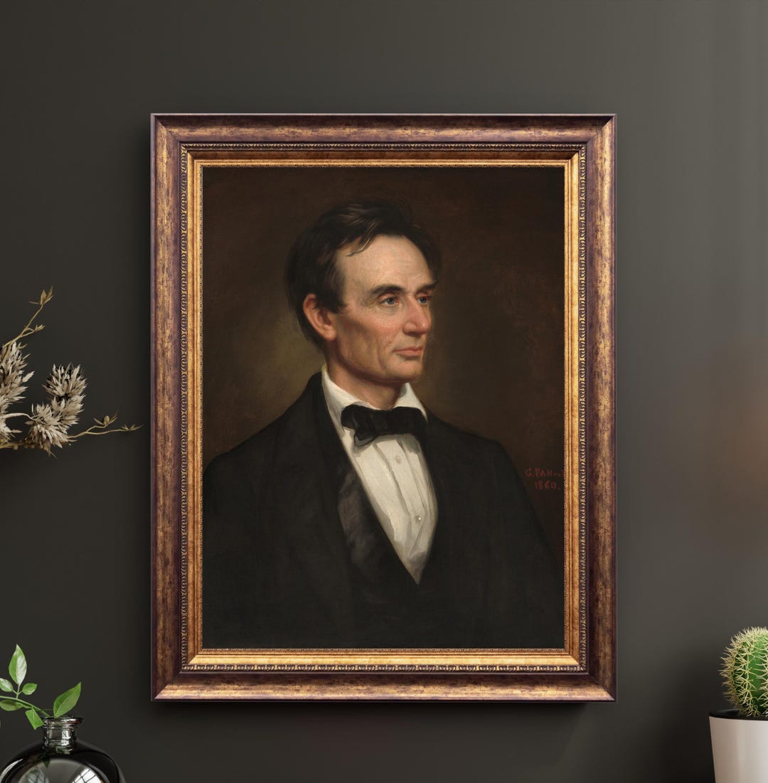 Abraham Lincoln Portrait: G.P.A. Healy Reproduction, Historic Wall Art ...