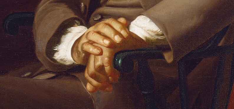 18th-century Colonial Gentleman Portrait | Vintage American Art Print ...