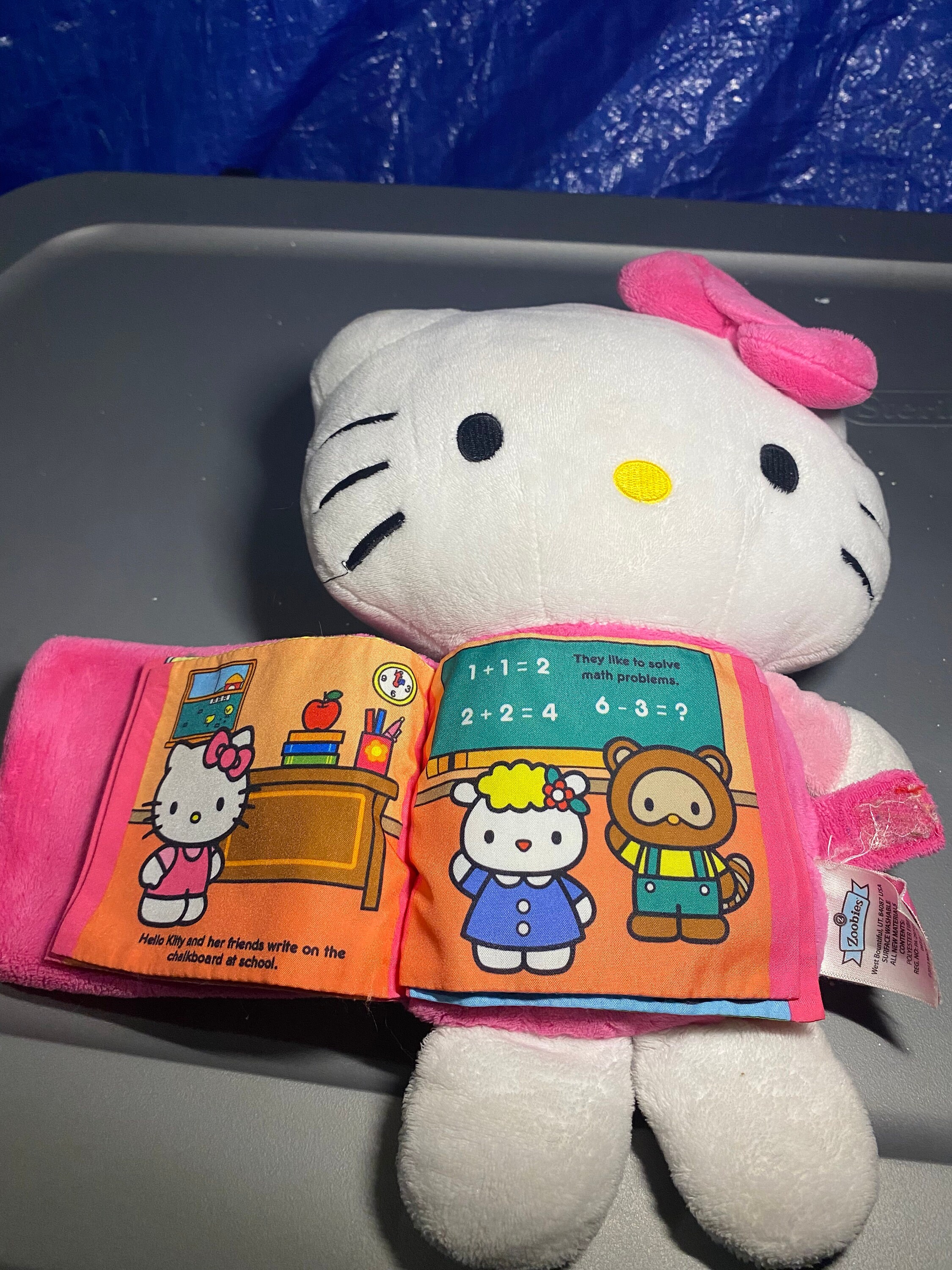 Hello Kitty Story Book Plush Zoobies Sanrio - Etsy