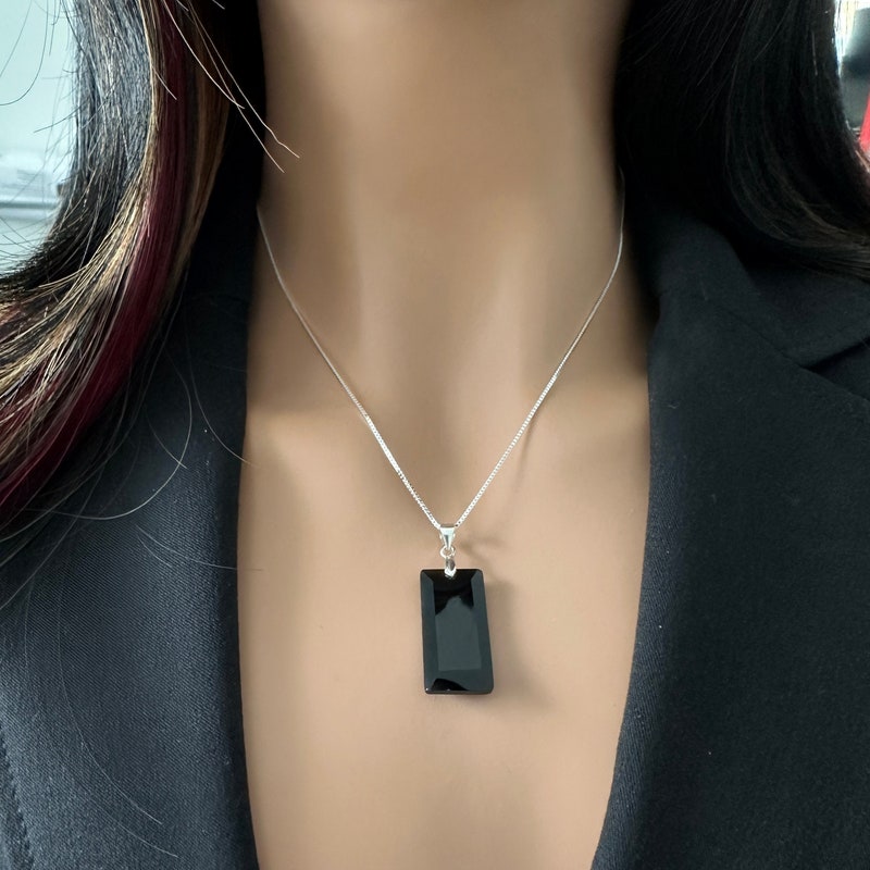 Obsidian Necklace - Etsy