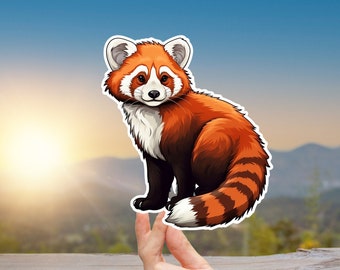Vinyl Sticker Red Panda - Etsy