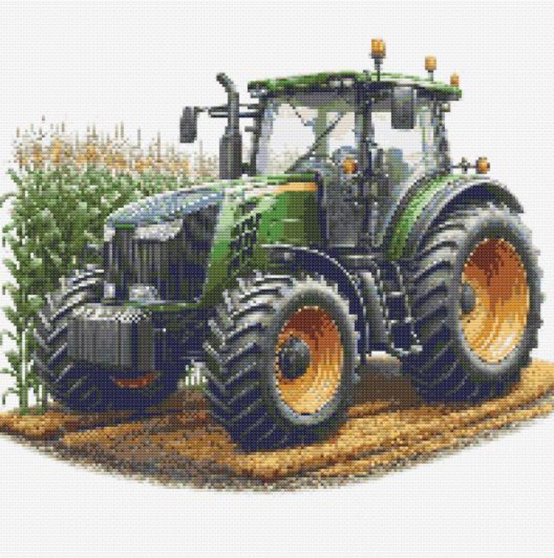 Tractor Cross Stitch Pattern PDF, Instant Digital PDF Download, Farm ...