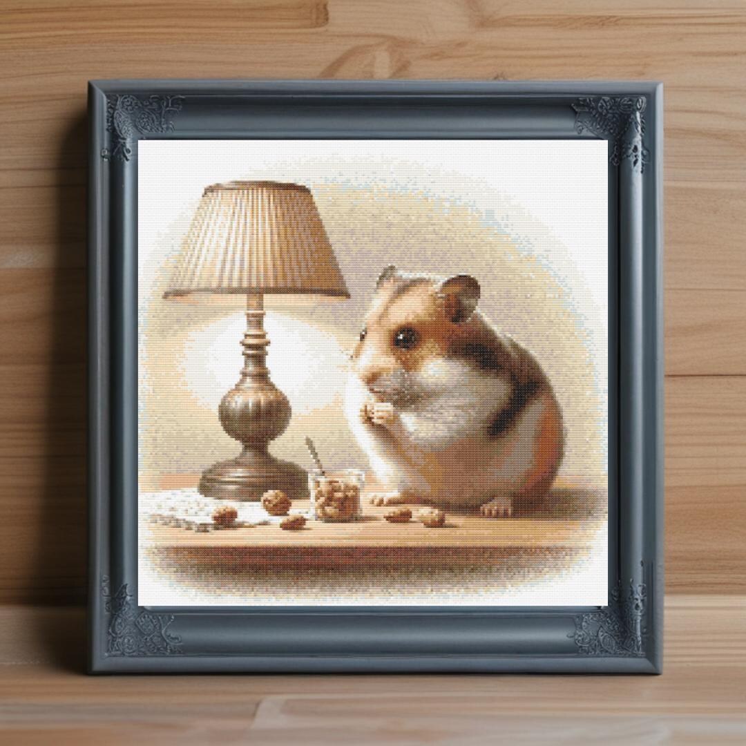 Hamster Cross Stitch Pattern, Pet Embroidery Design (PDF Download) - Etsy