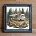 Retro Camper Cross Stitch Pattern, RV Camping Embroidery (PDF Download ...