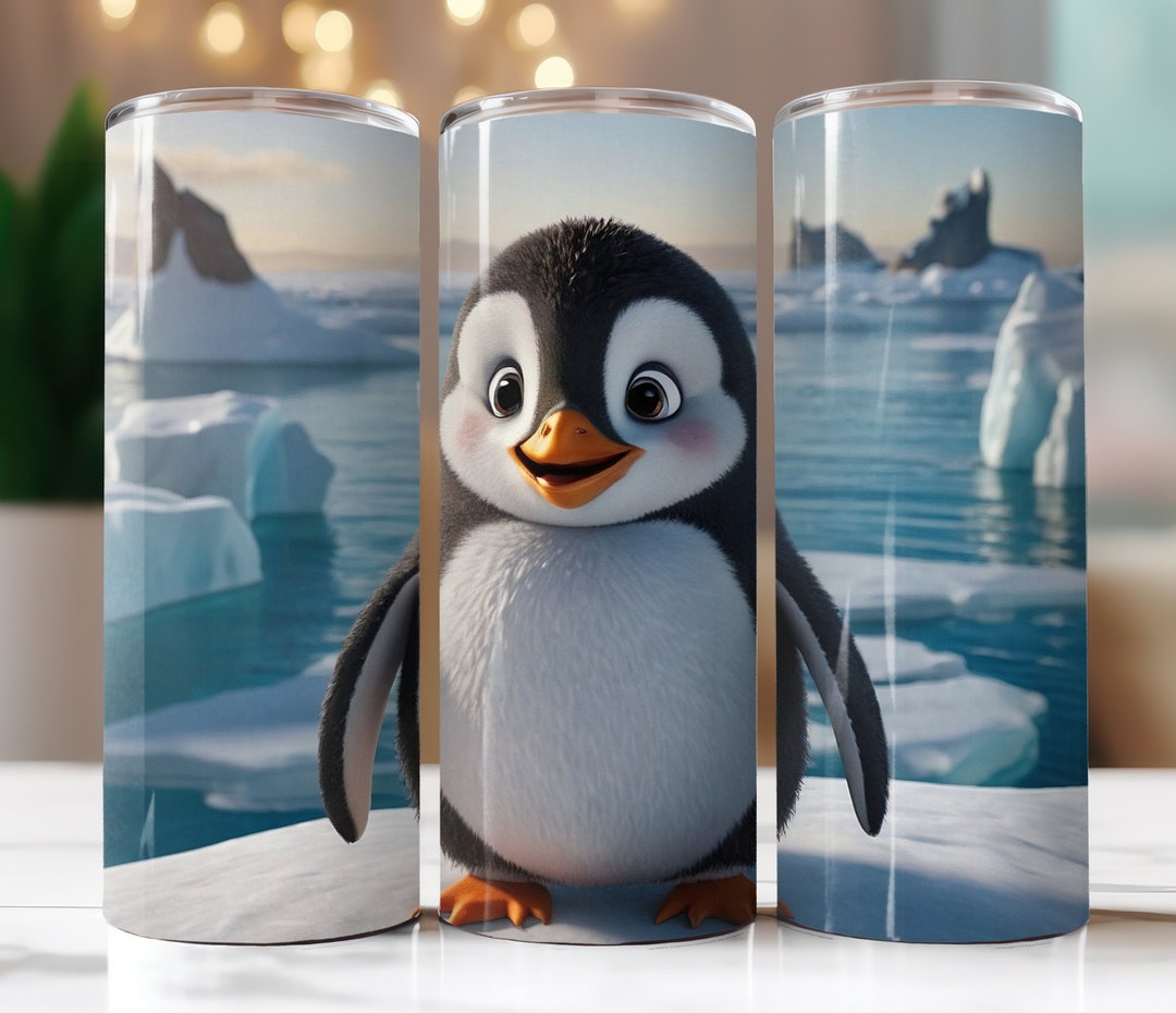 20oz Sublimation Wrap Penguin, Penguin Tumbler Wrap, Penguin Tumbler ...