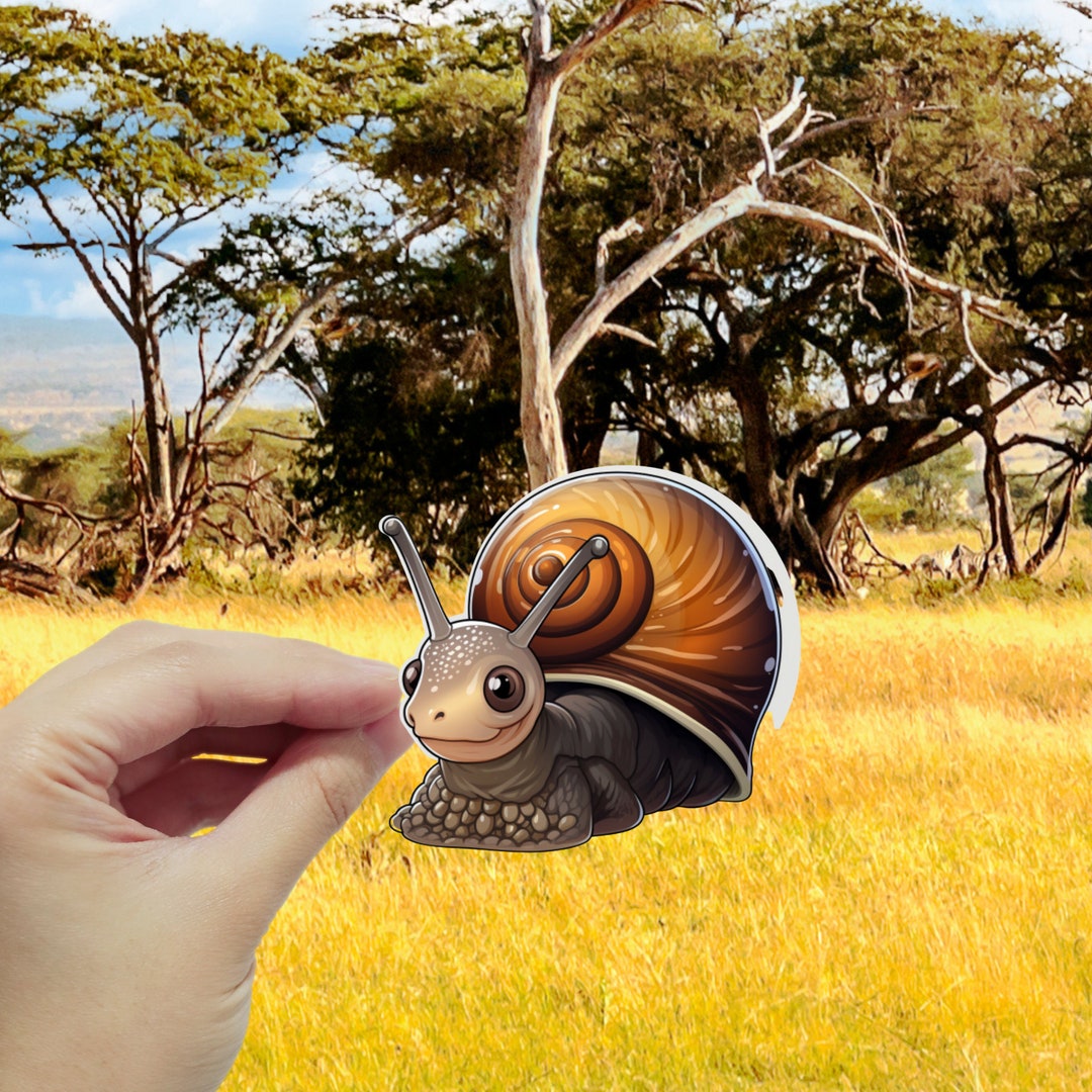 Giant African Land Snail Sticker, Land Snail Stickers, Giant African ...