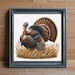 Thanksgiving Turkey Cross Stitch Pattern, Autumn Embroidery (PDF ...