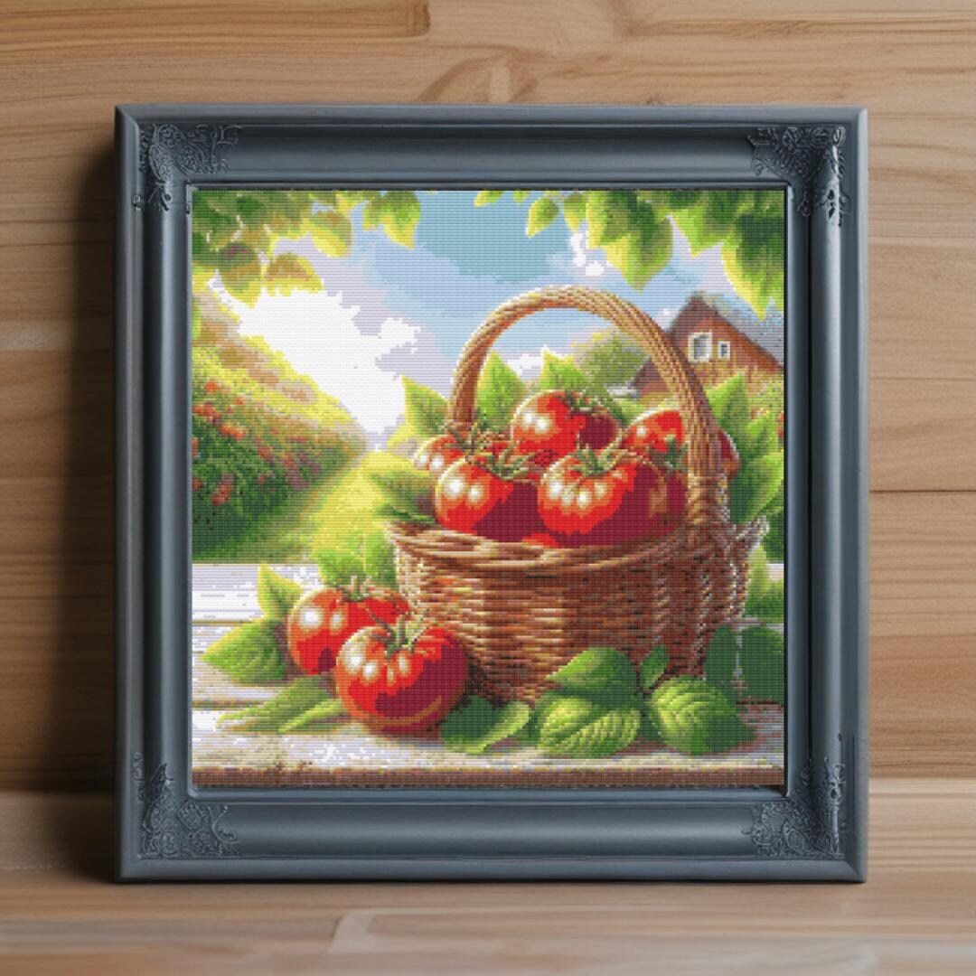 Tomatoes Cross Stitch Pattern, Modern Farmhouse Decor (PDF Pattern) - Etsy