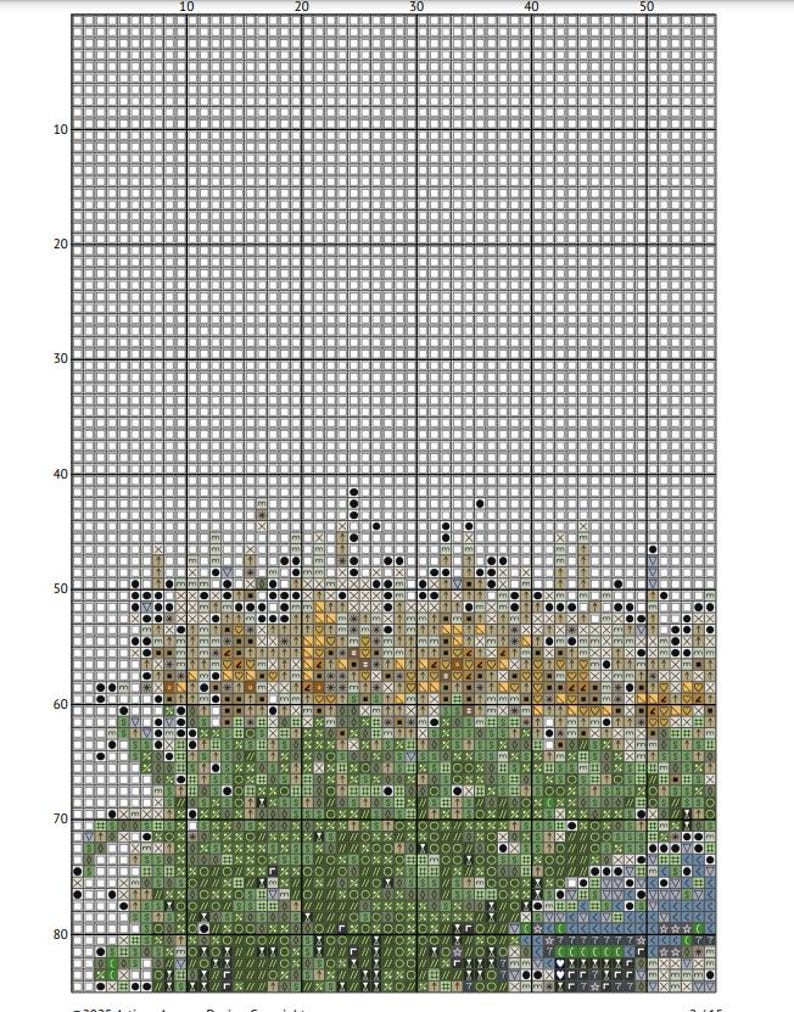 Tractor Cross Stitch Pattern PDF, Instant Digital PDF Download, Farm ...