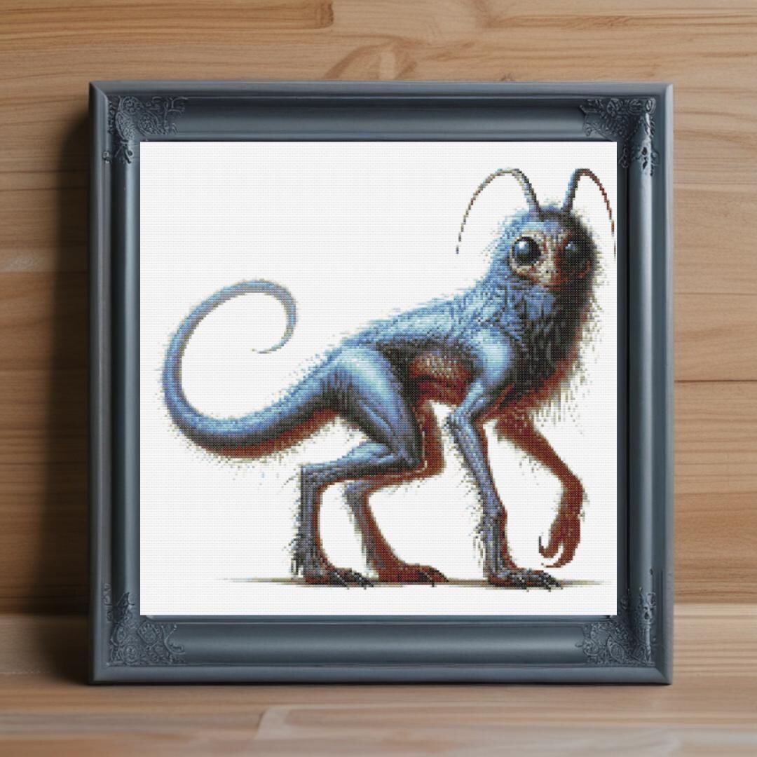 Cryptid Creature Cross Stitch Pattern, Paranormal Embroidery (PDF ...