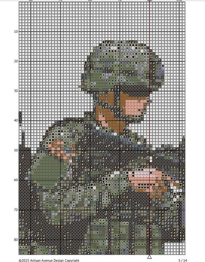 Army Cross Stitch Pattern PDF, Instant Digital PDF Download, Military ...