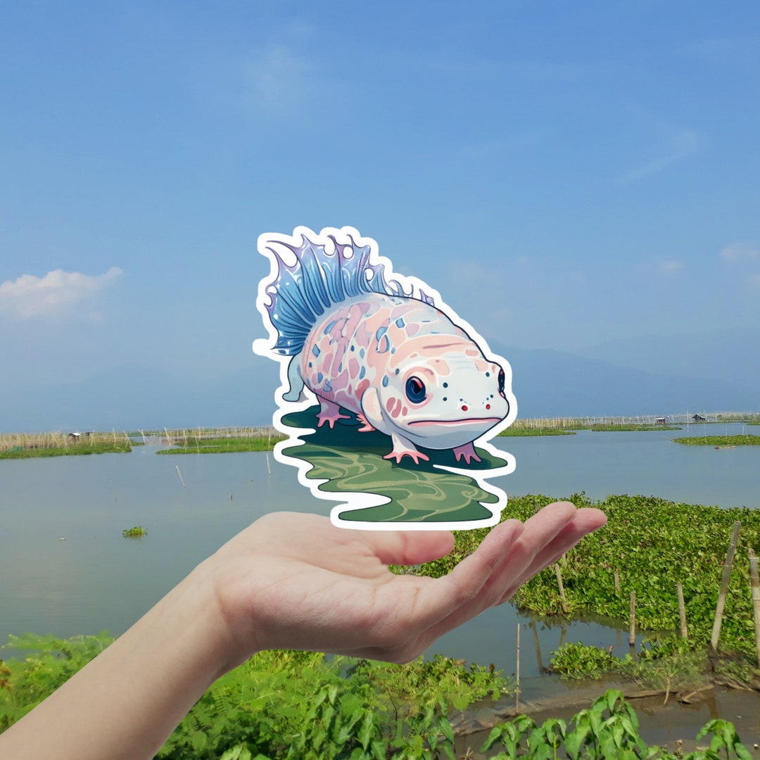 Axolotl Sticker, Axolotl Stickers, Vinyl Stickers, Laptop Decal ...