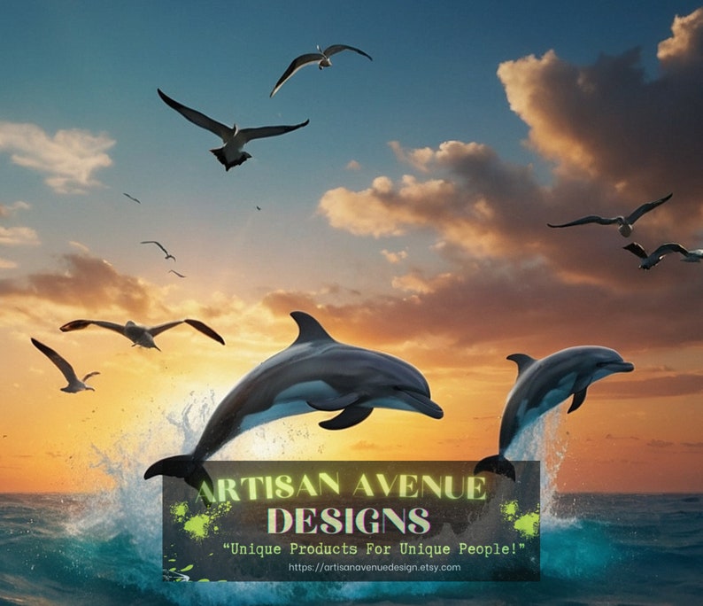 Dolphin Tumbler Wrap PNG, Dolphin Tumbler Wrap, 3D Dolphin Tumbler Wrap ...