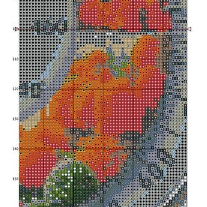 Yearly Temperature Cross Stitch Pattern, Weather Embroidery Design (PDF ...