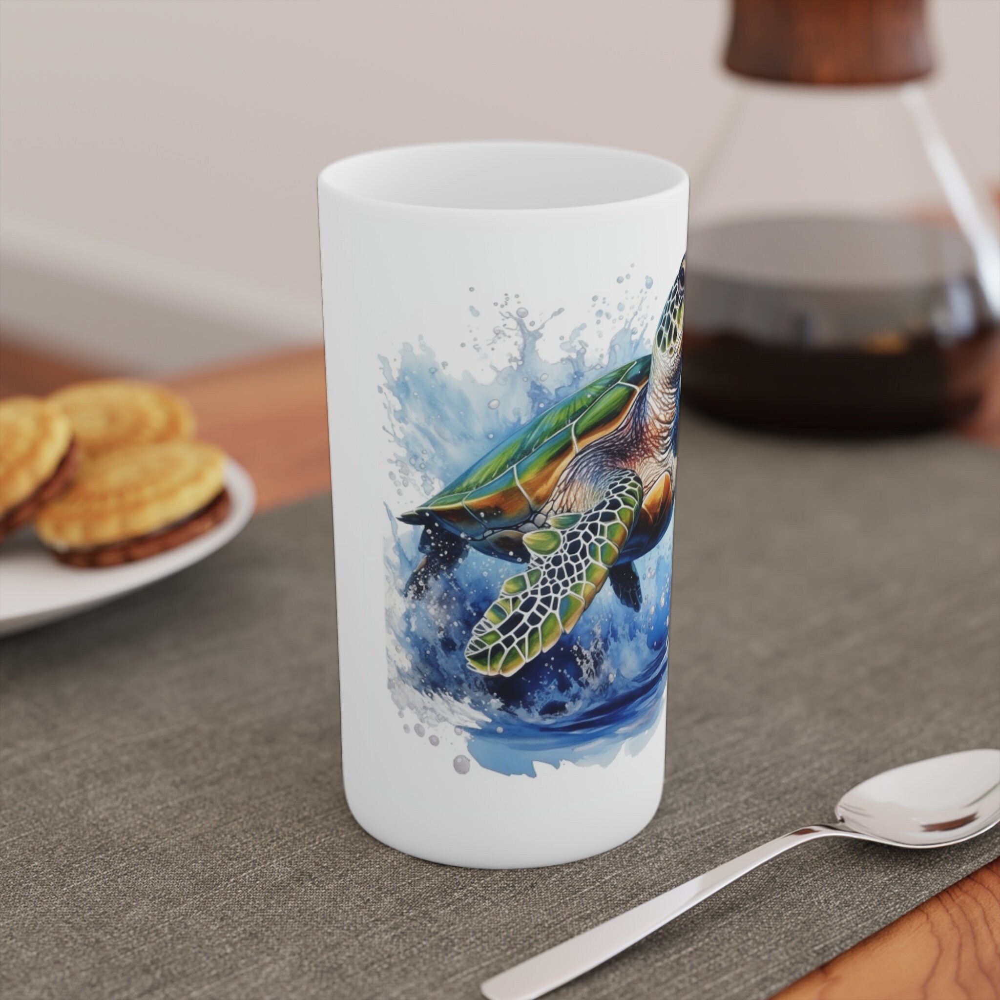 Conical Coffee Mugs, Sea Turtle Conical Coffee Mug, Sea Turtle Conical ...