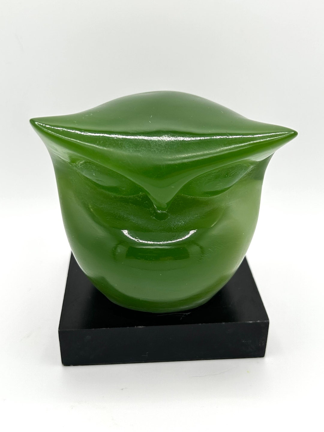 Vintage Italian Wony Green Lucite Owl Figurine Collectable Atomic ...