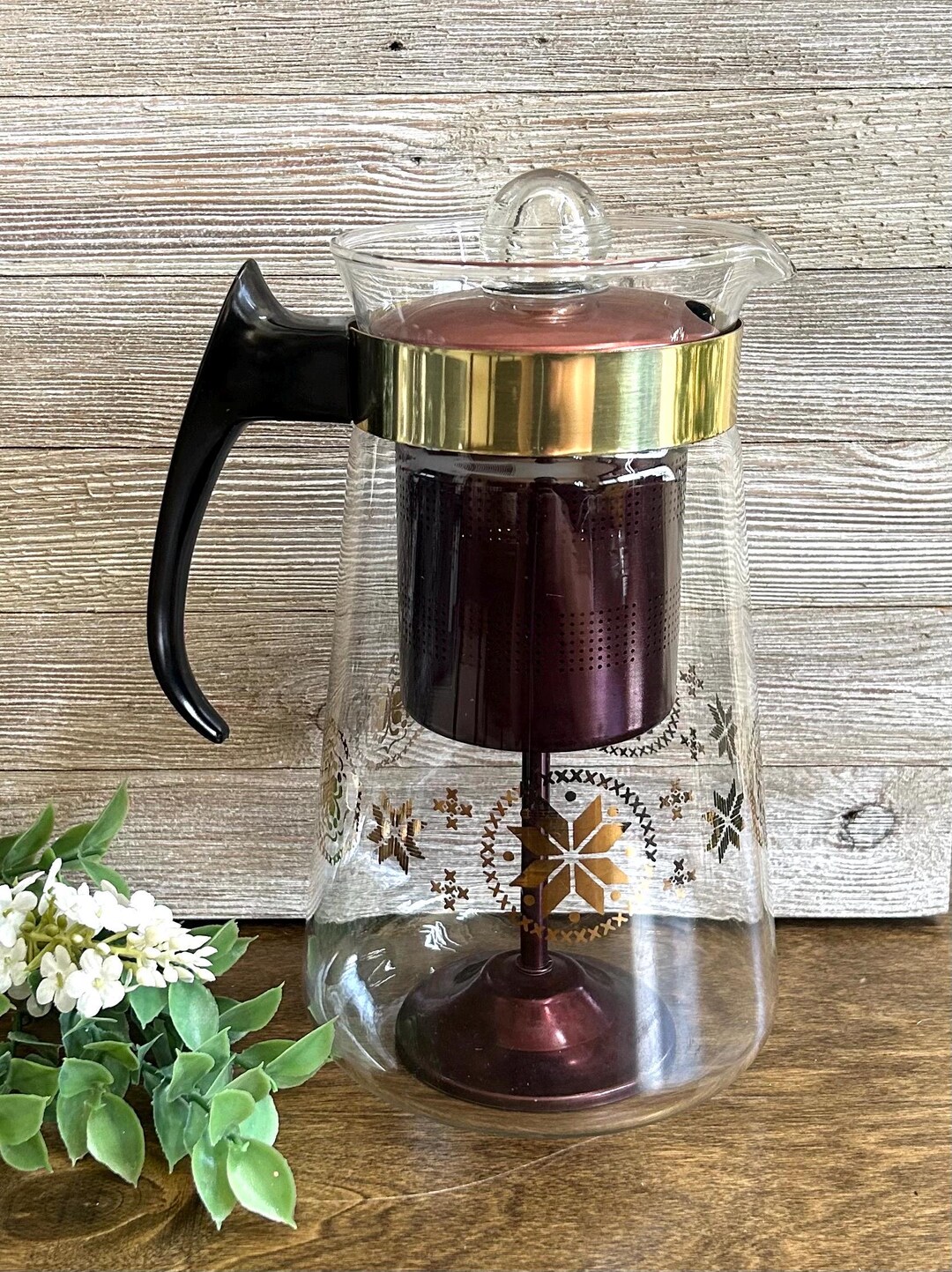 1960’s Mid Century Vintage PYREX 10 Cup Glass Coffee Percolator - Retro ...