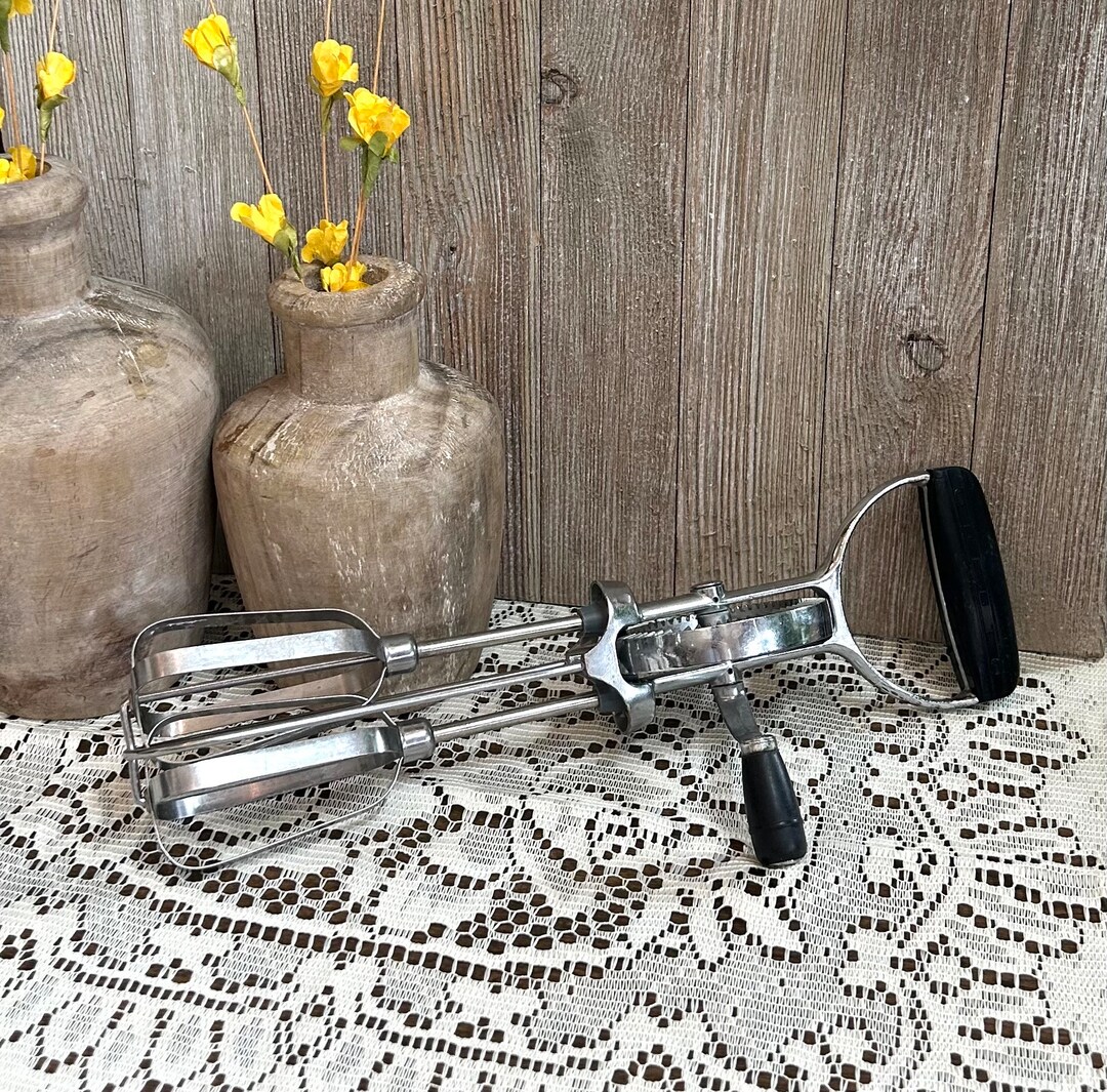 Ekco Best Vintage Stainless Steel Handheld Beater Made in USA Kitchen ...