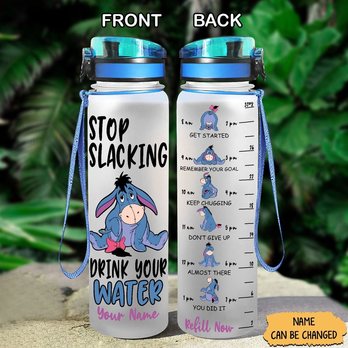 Eeyore Water Track Bottle, Cute Eeyore Water Bottle, Custom Eeyore ...