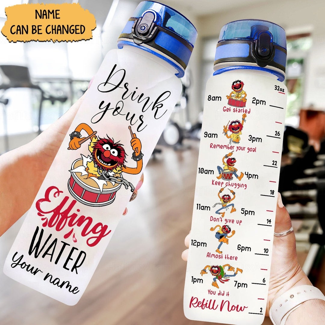 Animal Muppet Water Bottle, Custom Gym Water Bottle, Electric Mayhem ...