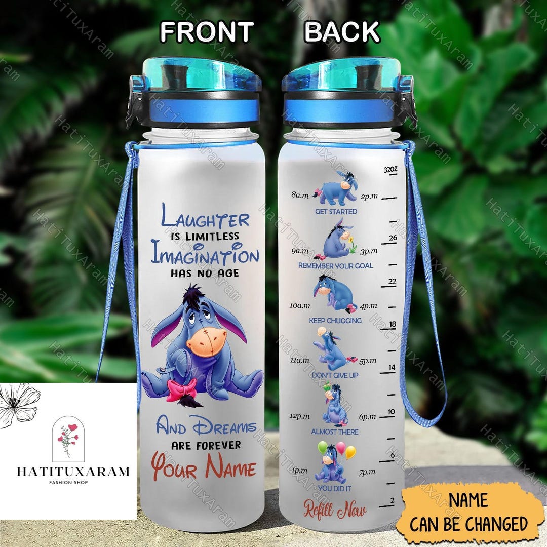 Halloween Eeyore Water Bottle, Eeyore Winnie Pooh Cup, 32oz Water ...