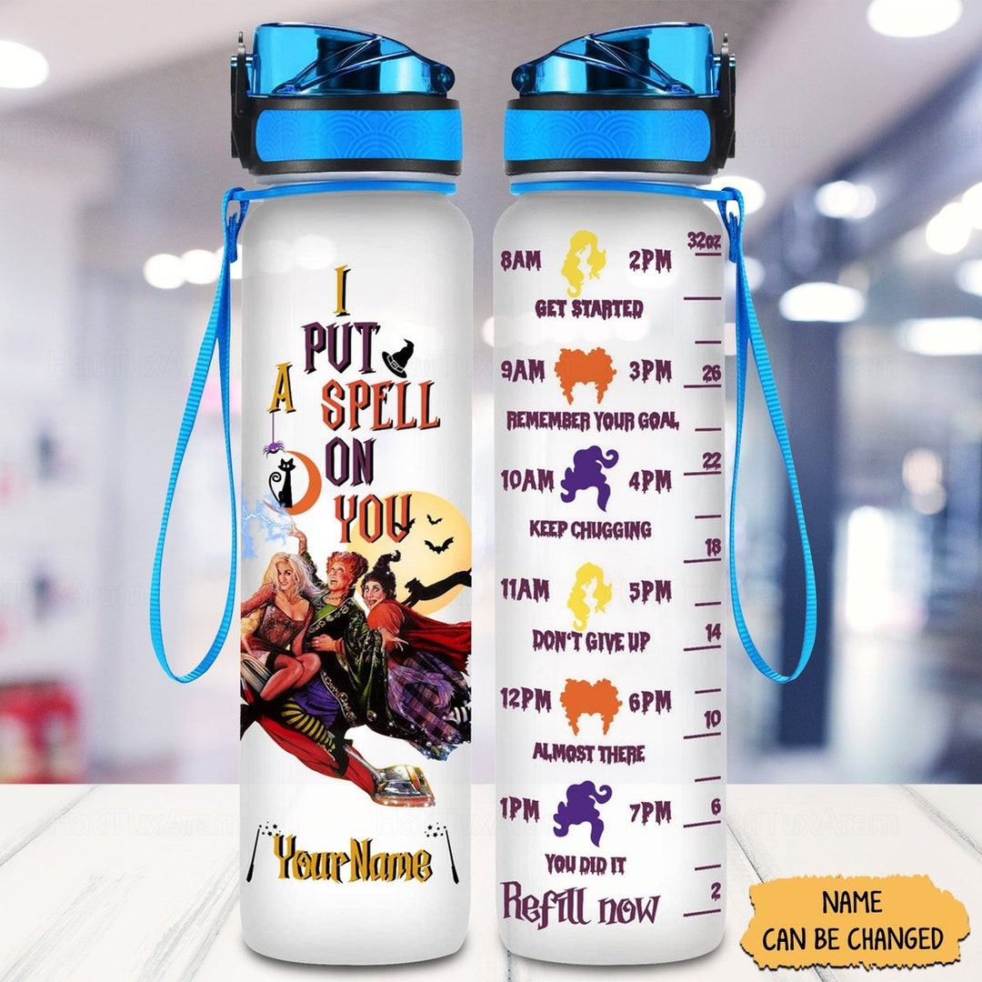 Hocus Pocus Water Bottle, Custom Hocus Pocus Bottle, Disney Spooky ...