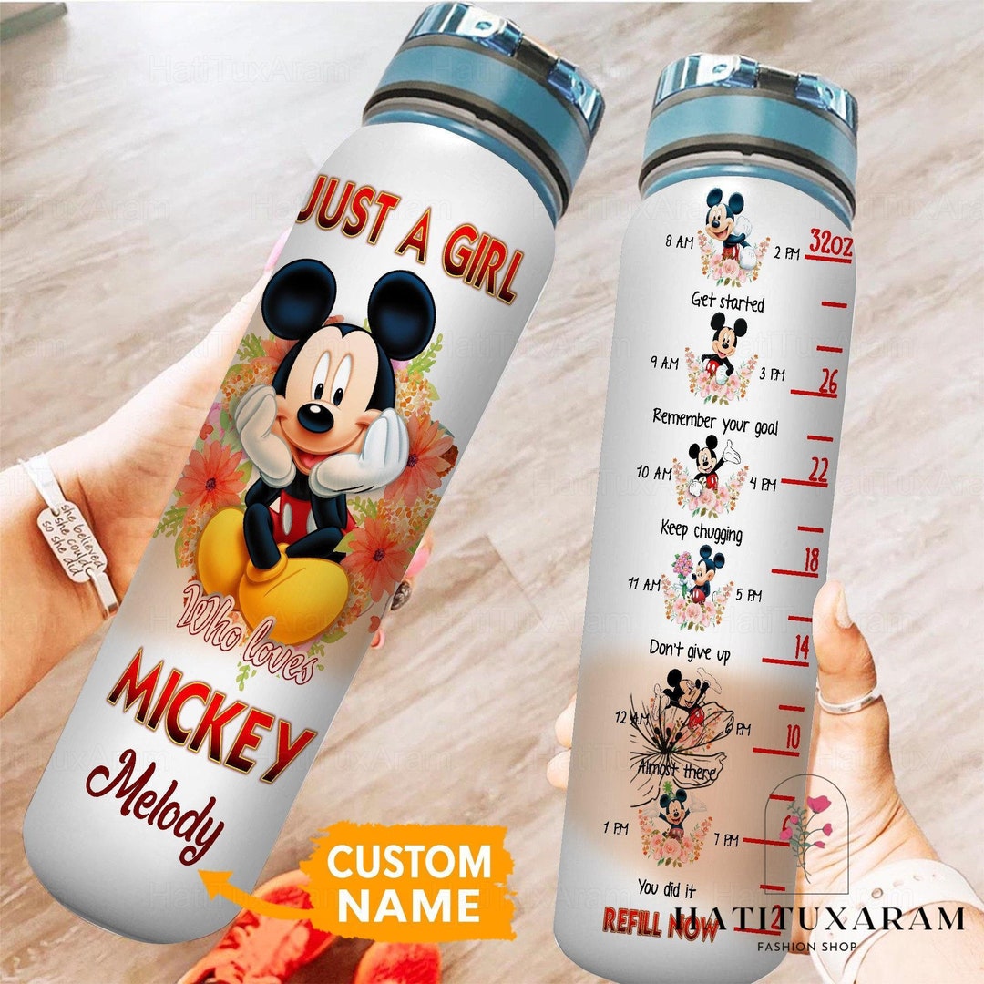 Mickey Mouse Water Bottle, Mickey Fitness Bottle, Disney Water Bottle ...