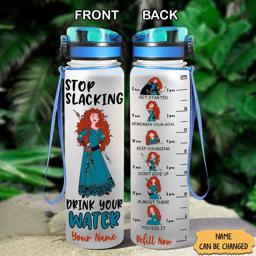 Princess Merida Water Tracker Bottle, Disney Brave Water Bottle, Custom ...