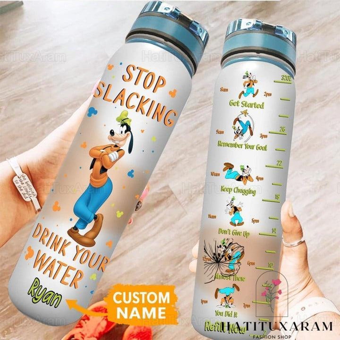 Goofy Water Bottle Tracker, Goofy Drink Bottle, Disney Sport Bottle ...