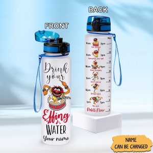 Animal Muppet Water Bottle, Custom Gym Water Bottle, Electric Mayhem ...