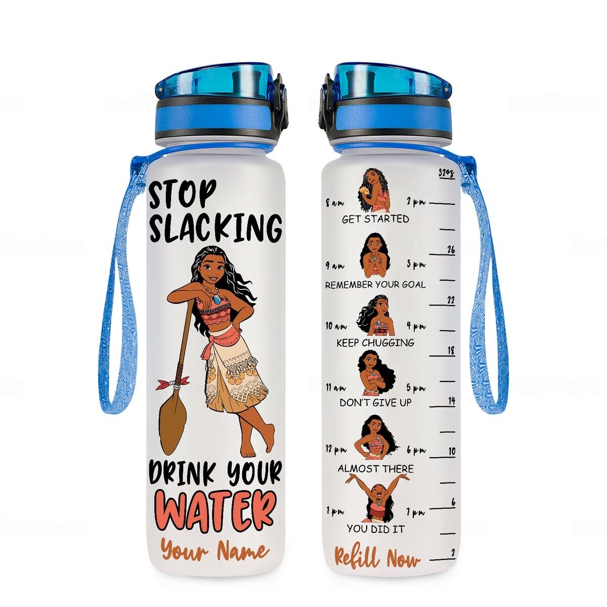 Moana Water Tracker Bottle, Custom Moana Water Bottle, Disney Moana ...