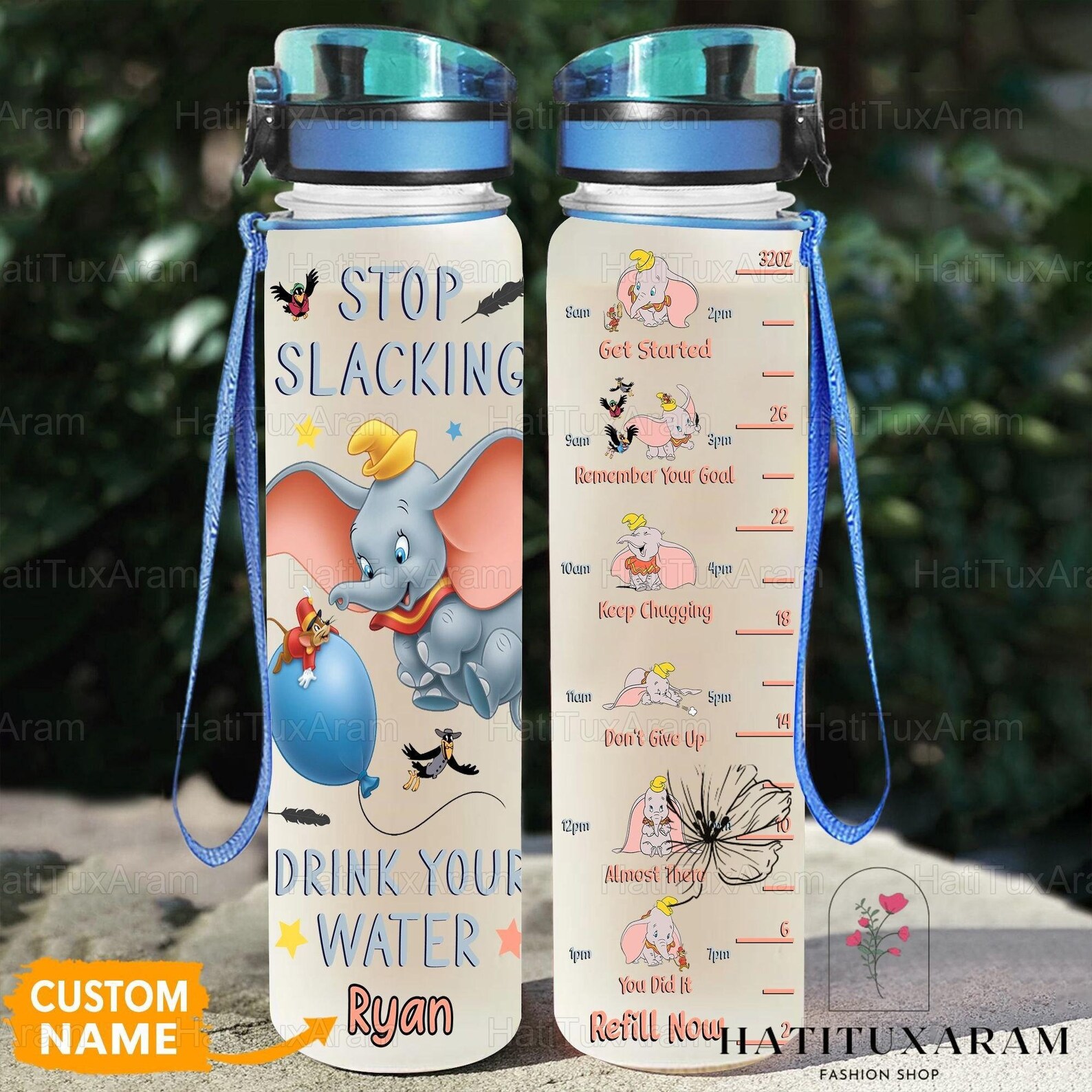 Disney Dumbo Water Bottle, Dumbo Gym Bottle, Disneyland Bottle ...