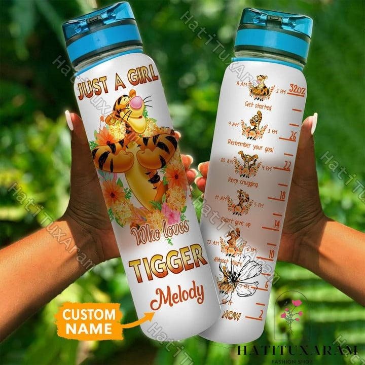 Tigger Winnie the Pooh Bottle, Tigger Water Tracker Bottle, Disney ...