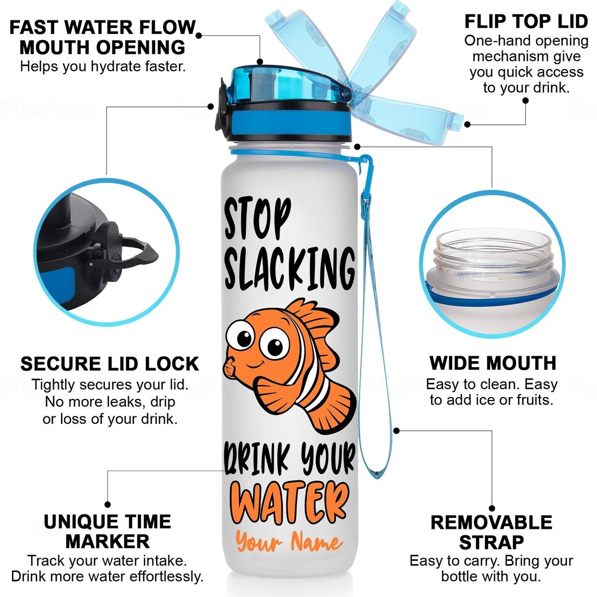 Nemo Water Tracker Bottle Cute Nemo Water Bottle Disney Nemo - Etsy