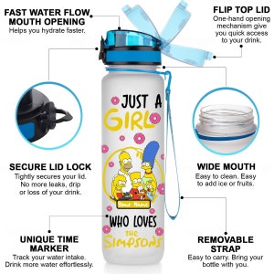 The Simpsons Water Bottle, Personalized Simpsons Bottle, the Simpsons ...