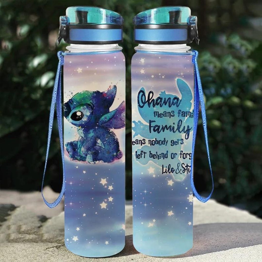 Stitch 32oz Water Bottle, Stitch Water Bottles, Stitch Motivational ...