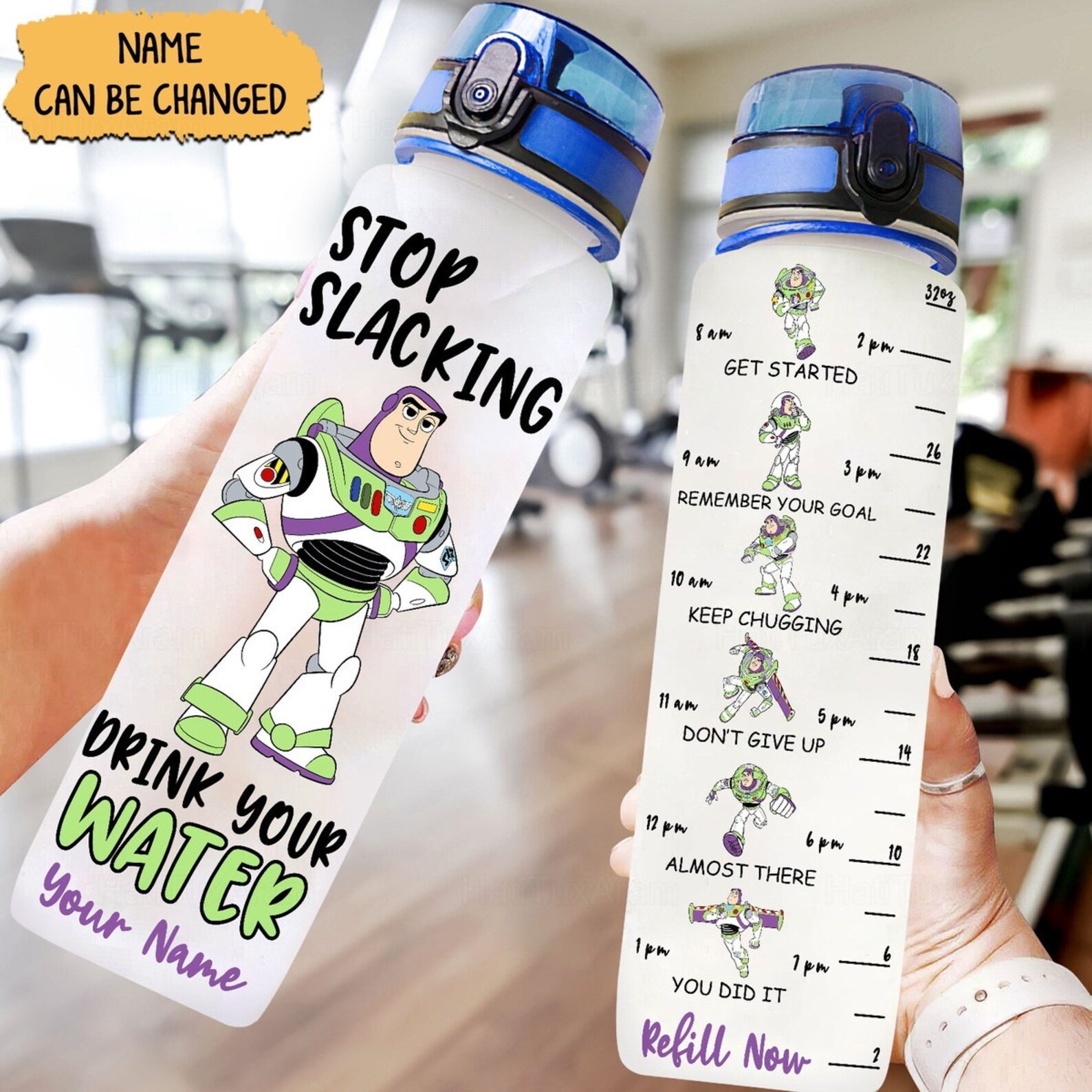 Buzz Lightyear Bottle, Custom Buzz Water Bottle, Disney Toy Story ...