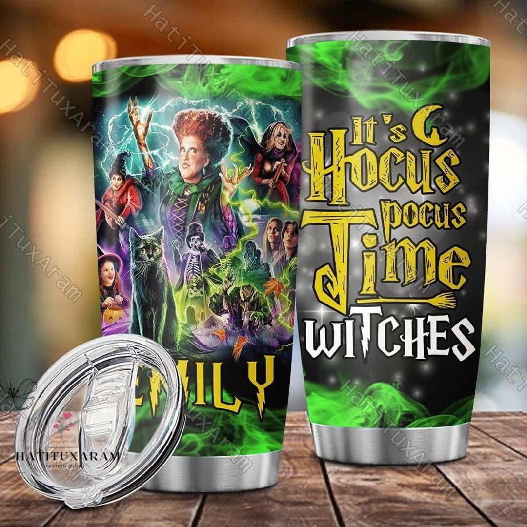 Hocus Pocus Witches Sisters Halloween Tumbler, Disney Besties Cup, 20oz ...