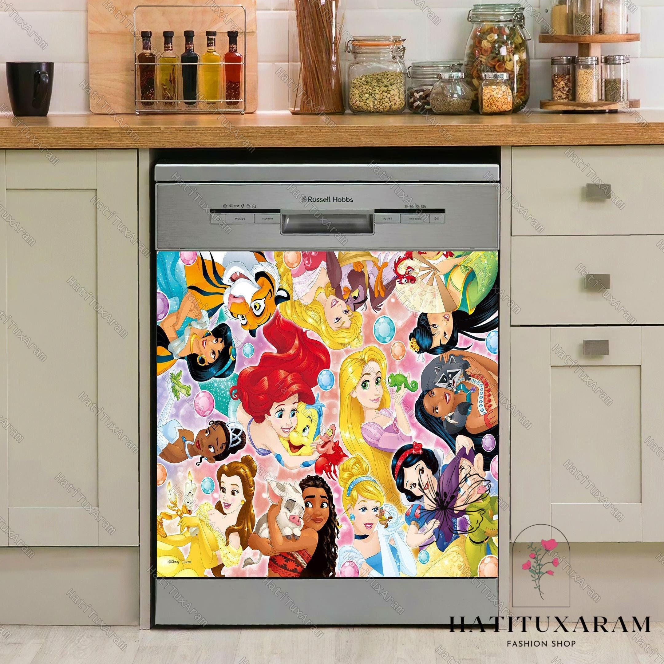 Disney Princess Characters Dishwasher Cover sold by Bekki Productive ...