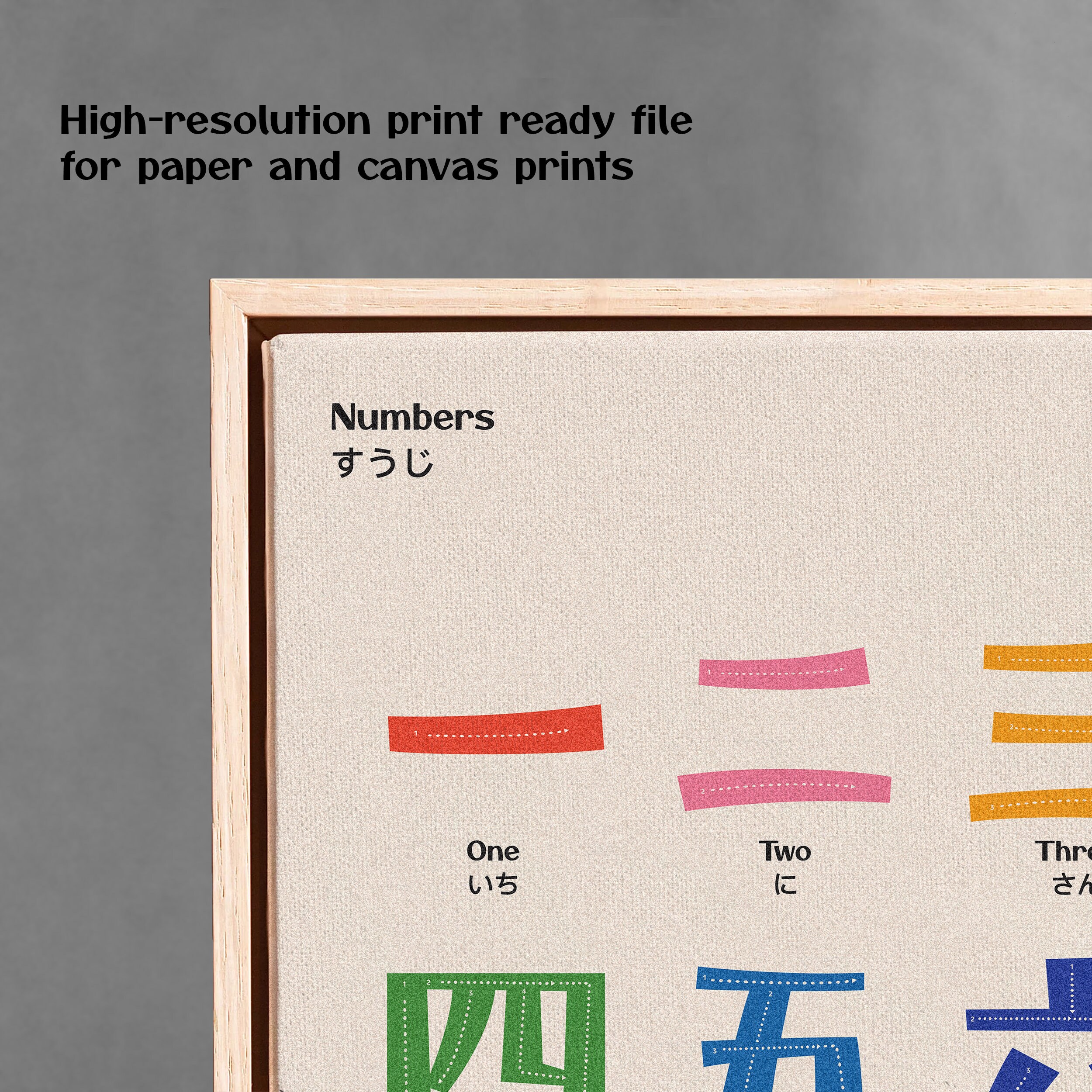 Set of 2 Printable File Bilingual Japanese English Immersion - Etsy
