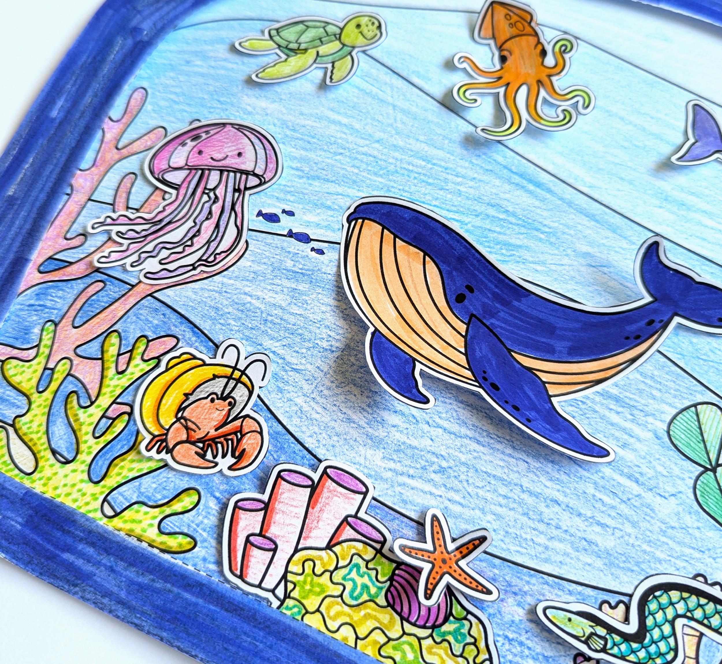 DIY Build an Aquarium Kids Craft Printable | Ocean Activity | Sea ...