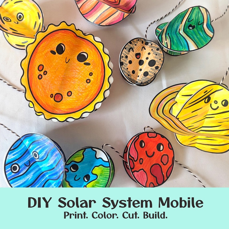 Hanging Solar System - Etsy